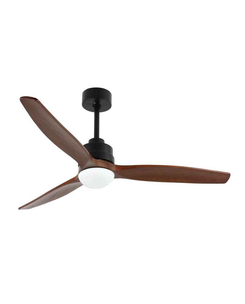 Cusp Barn 52" Wood Ceiling Fan with Lights Remote Control Indoor ...