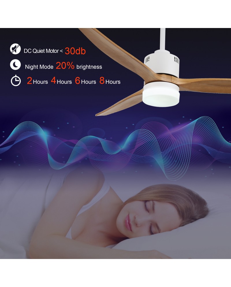 Cusp Barn 52" Indoor and Outdoor Wood Ceiling Fan with Lights Remote 3 ...