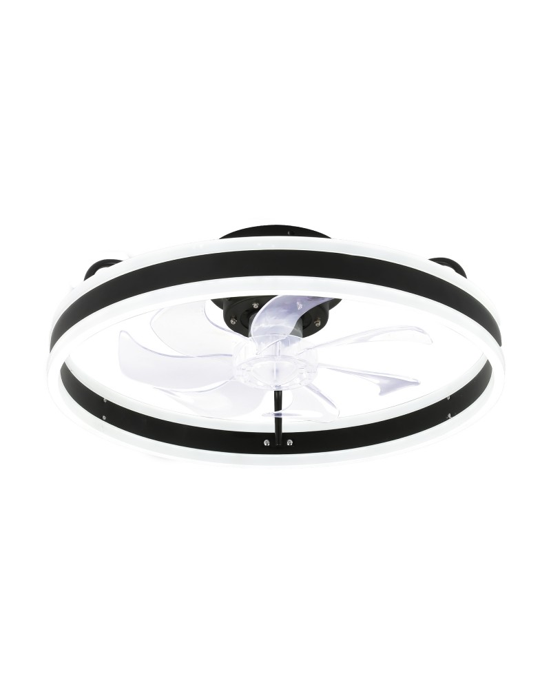 Cusp Barn Low Profile Ceiling Fan with Lights Flush Mount 6 Speeds ...